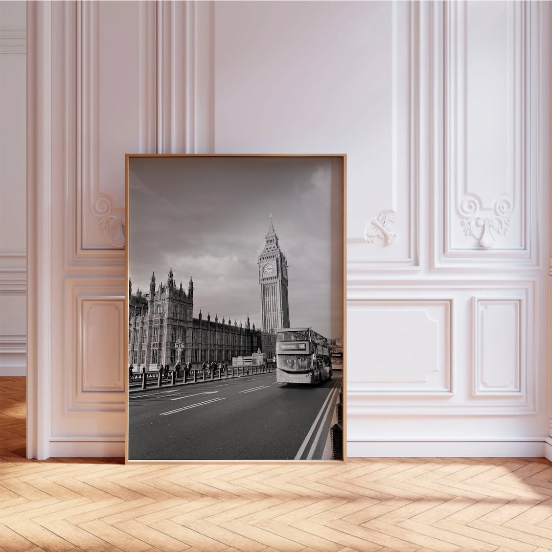 London Print, London Poster, Black and White Print, Black and White ...