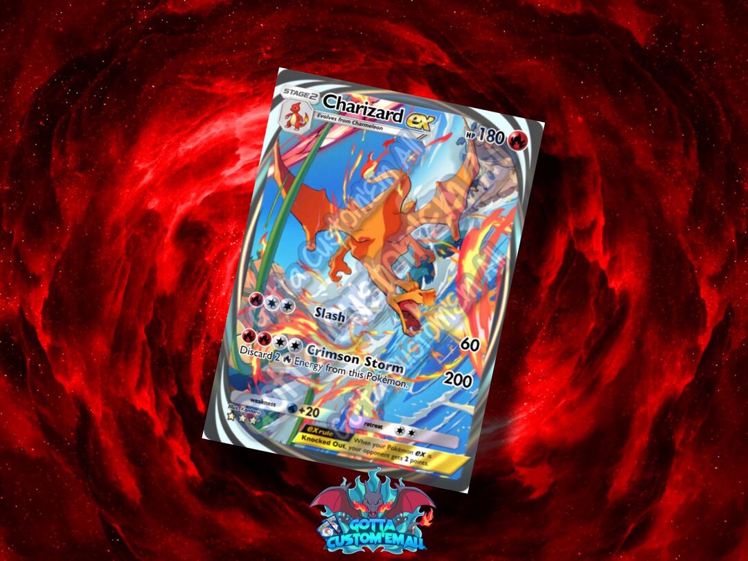 Custom Pokémon TCG Pocket Physical Card Shiny/normal Flying Charizard ...