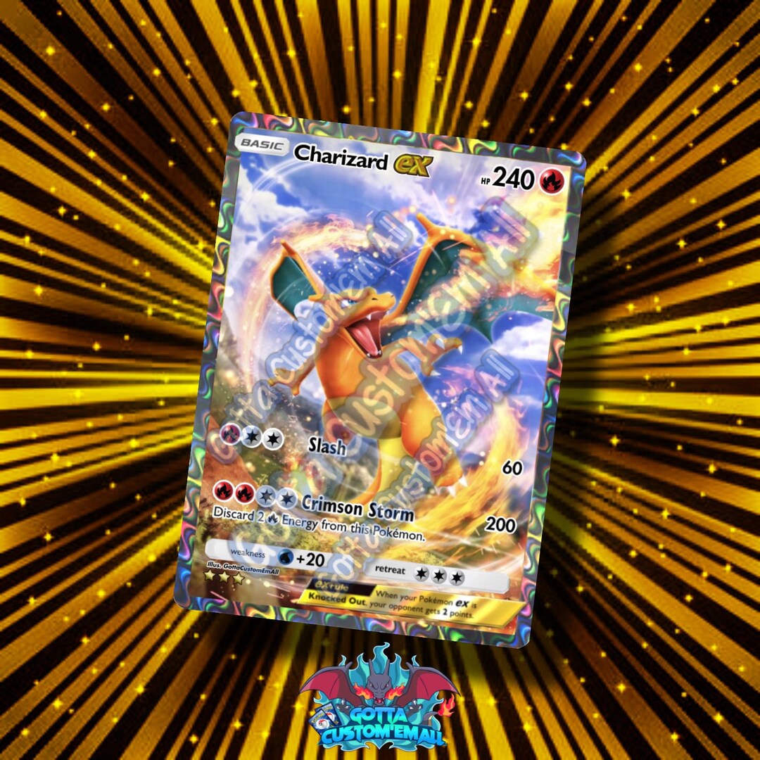 Custom Charizard EX Card Inspired by Pokémon TCG Pocket Digital Binder ...