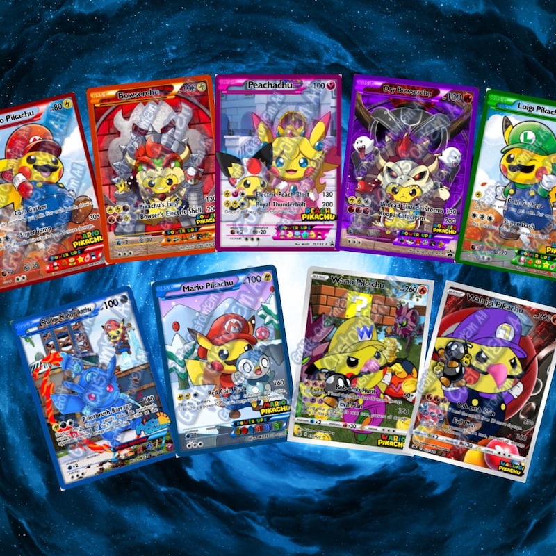 Pikachu Cosplay Cards - Etsy