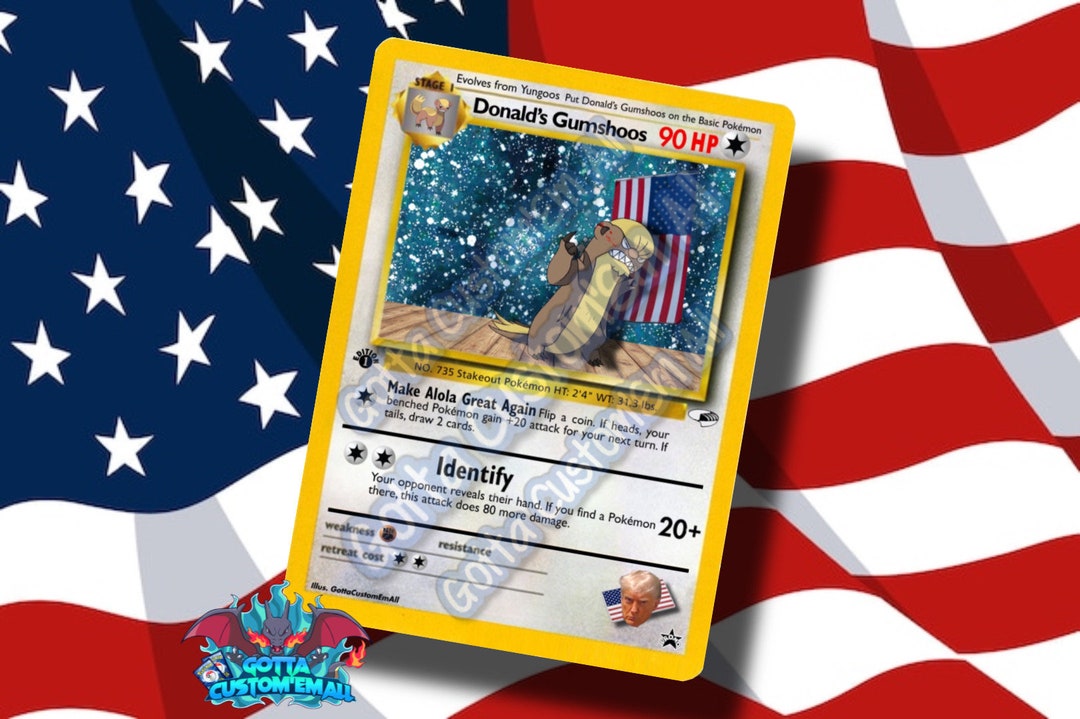 Donald’s Gumshoos (donald Trump Custom Card) - Etsy