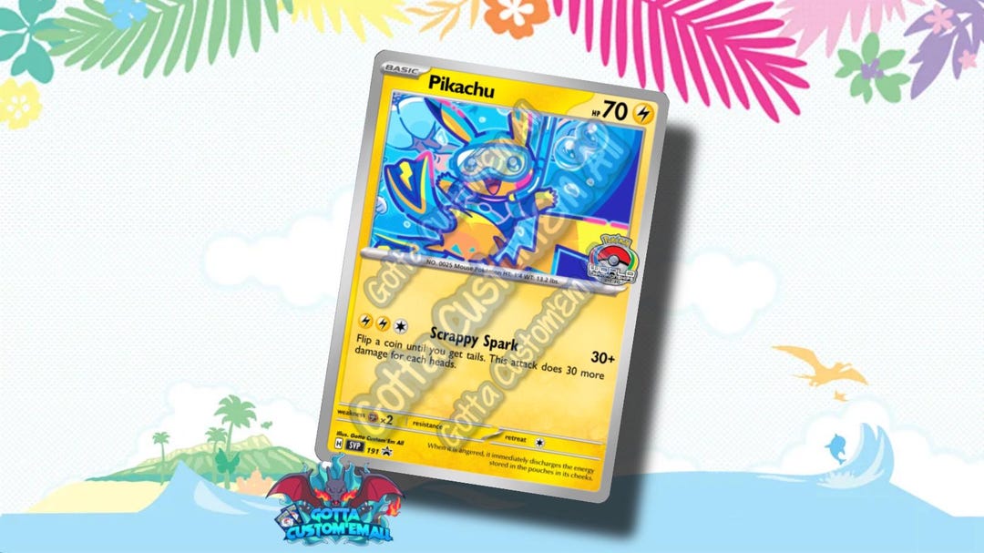 Custom Honolulu Pikachu Promo Card - Etsy