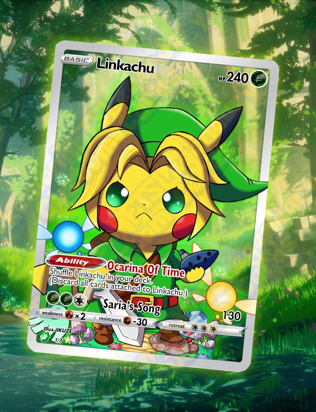 Green Linkachu link X Pikachu - Etsy