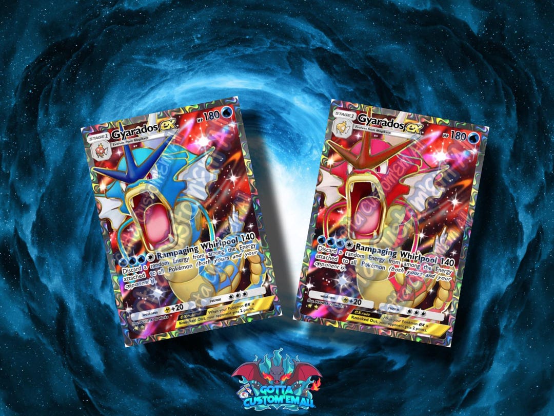 Custom Pokémon Card Proxy Gyarados Ex From Mythical Island Expansion ...