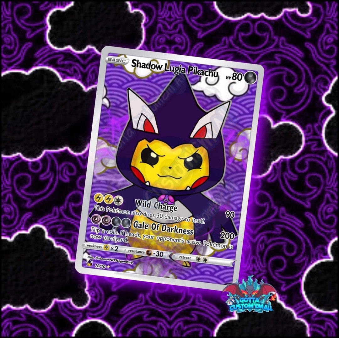Shadow Lugia Poncho Pikachu - Etsy