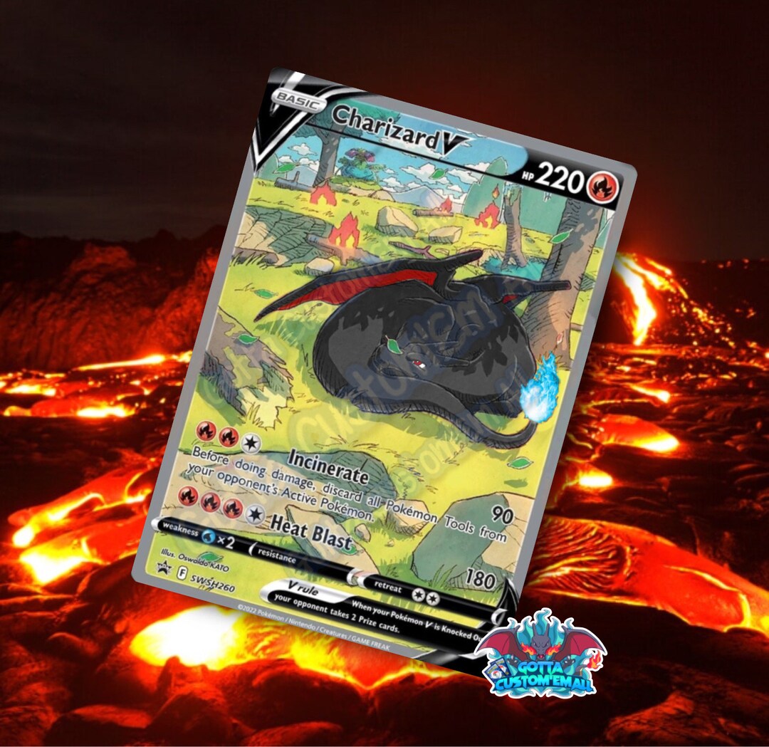 Sleepy Charizard V Shiny - Etsy