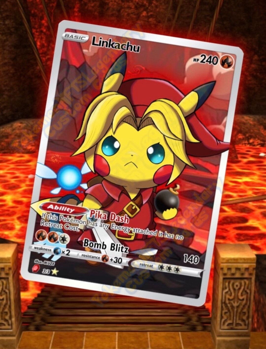 Red Linkachu link X Pikachu - Etsy