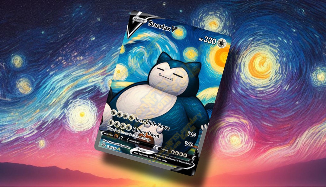 Starry Night Snorlax - Etsy