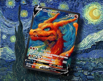 Charizard / Blastoise / Venusaur With Starry Night Van Gogh Promo ...