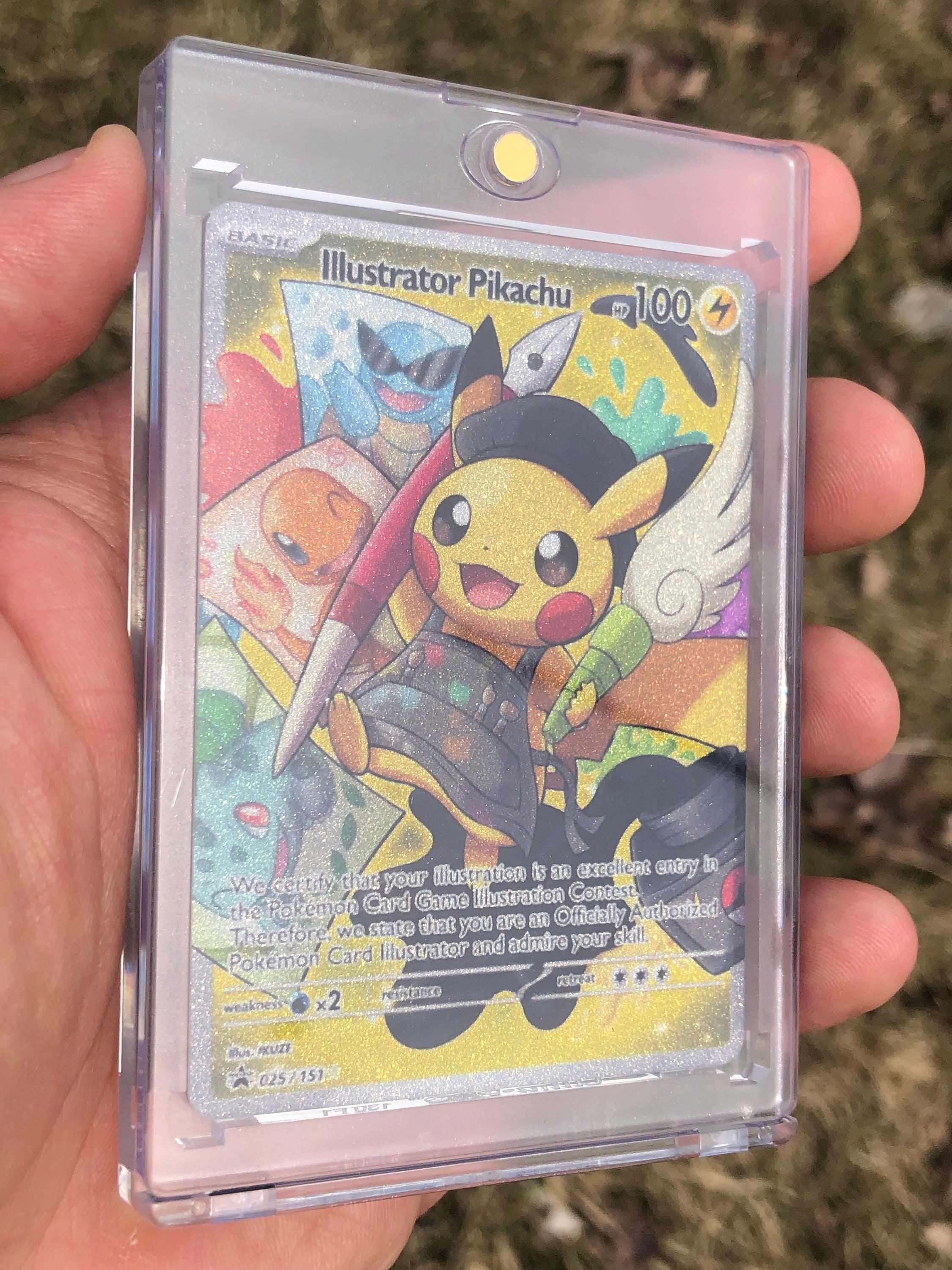 Illustrator Pikachu Full Art - Etsy