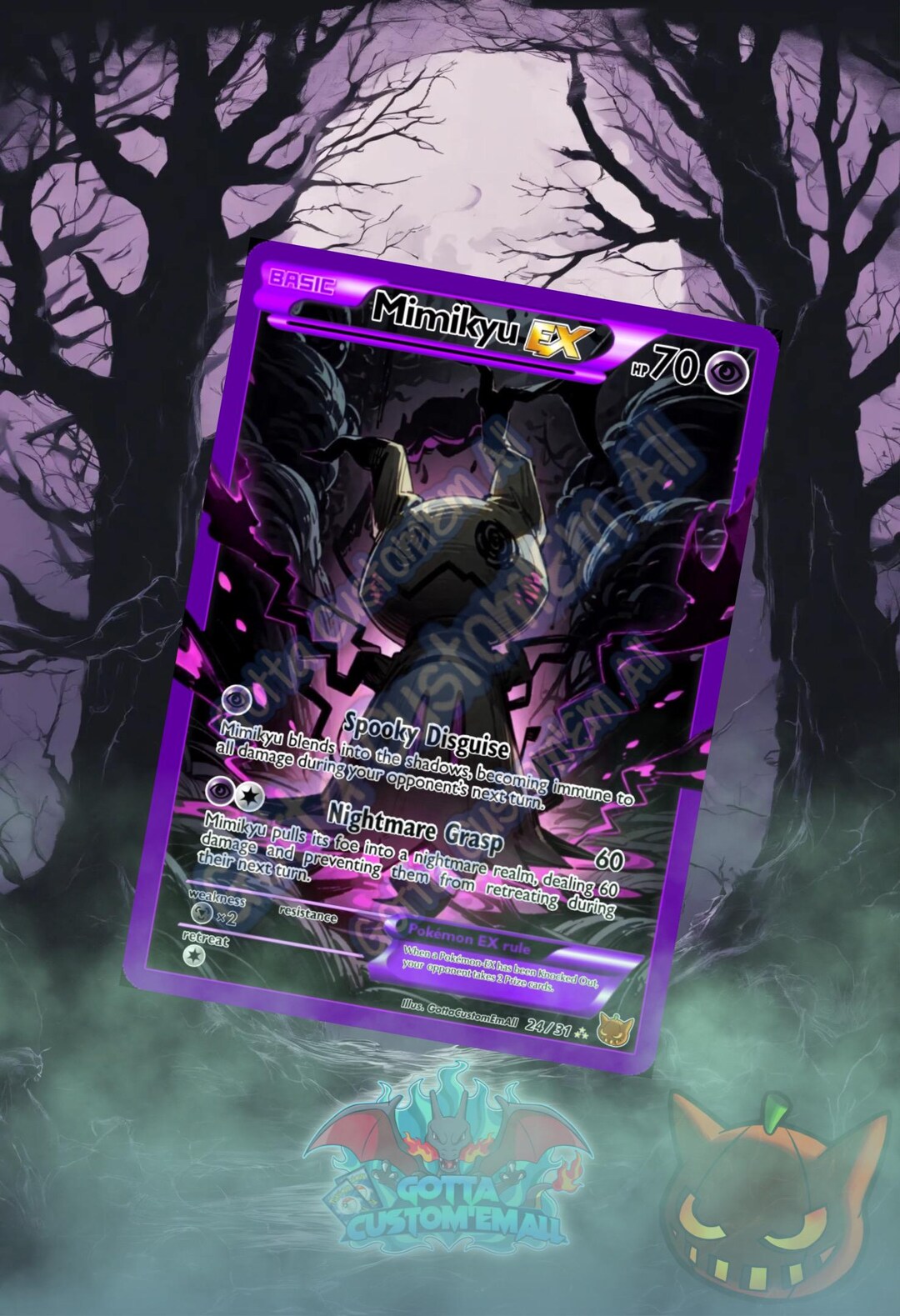 Mimikyu Custom Card - Etsy