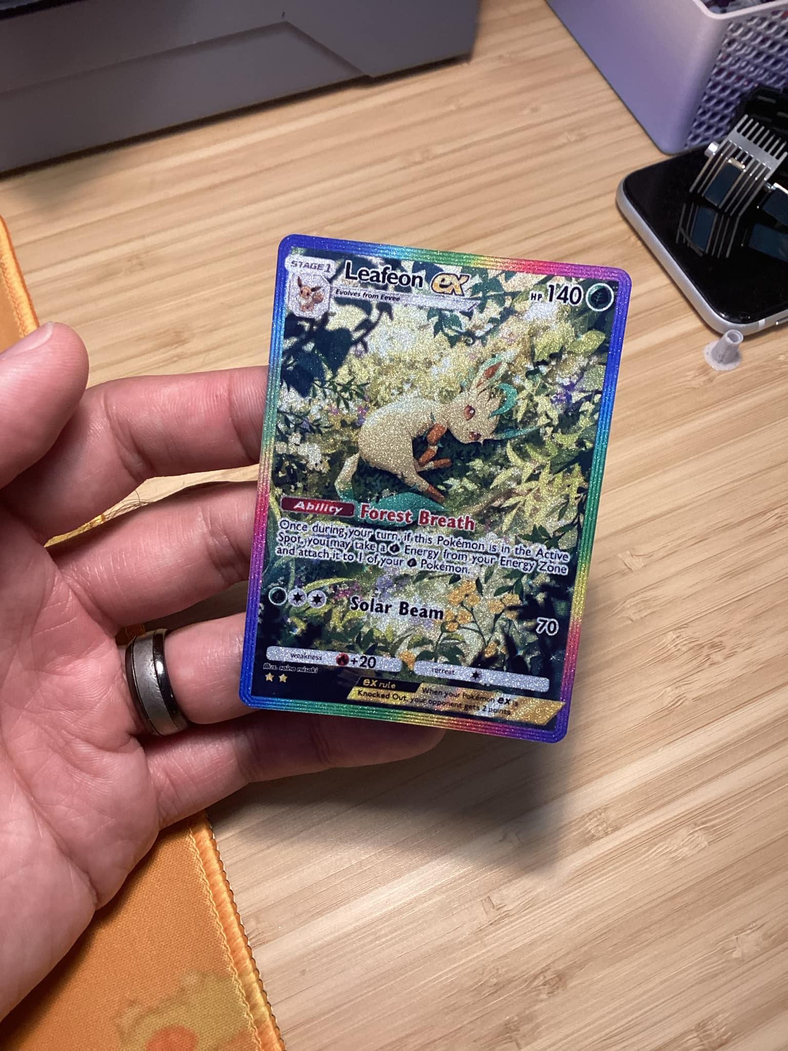 Leafeon & Glaceon Ex Custom Pokémon Card – Inspired by Pokémon TCG ...