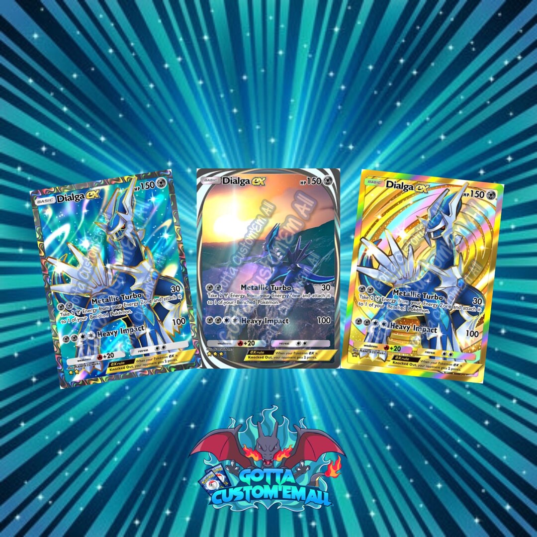 Custom Pokémon Card Physical Version of Dialga From Pokémon TCG Pocket ...