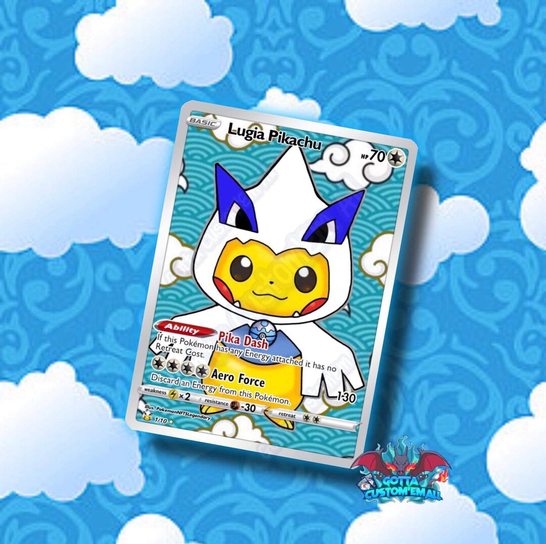 Lugia Poncho Pikachu - Etsy