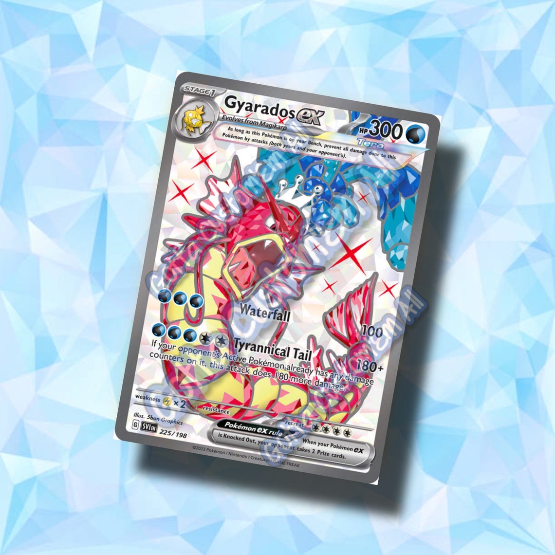 Tera Gyarados Ex Shiny - Etsy