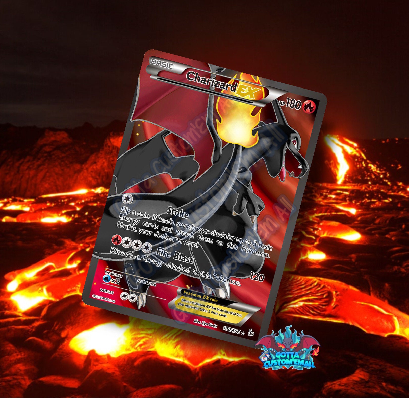 Shiny Charizard Ex - Etsy