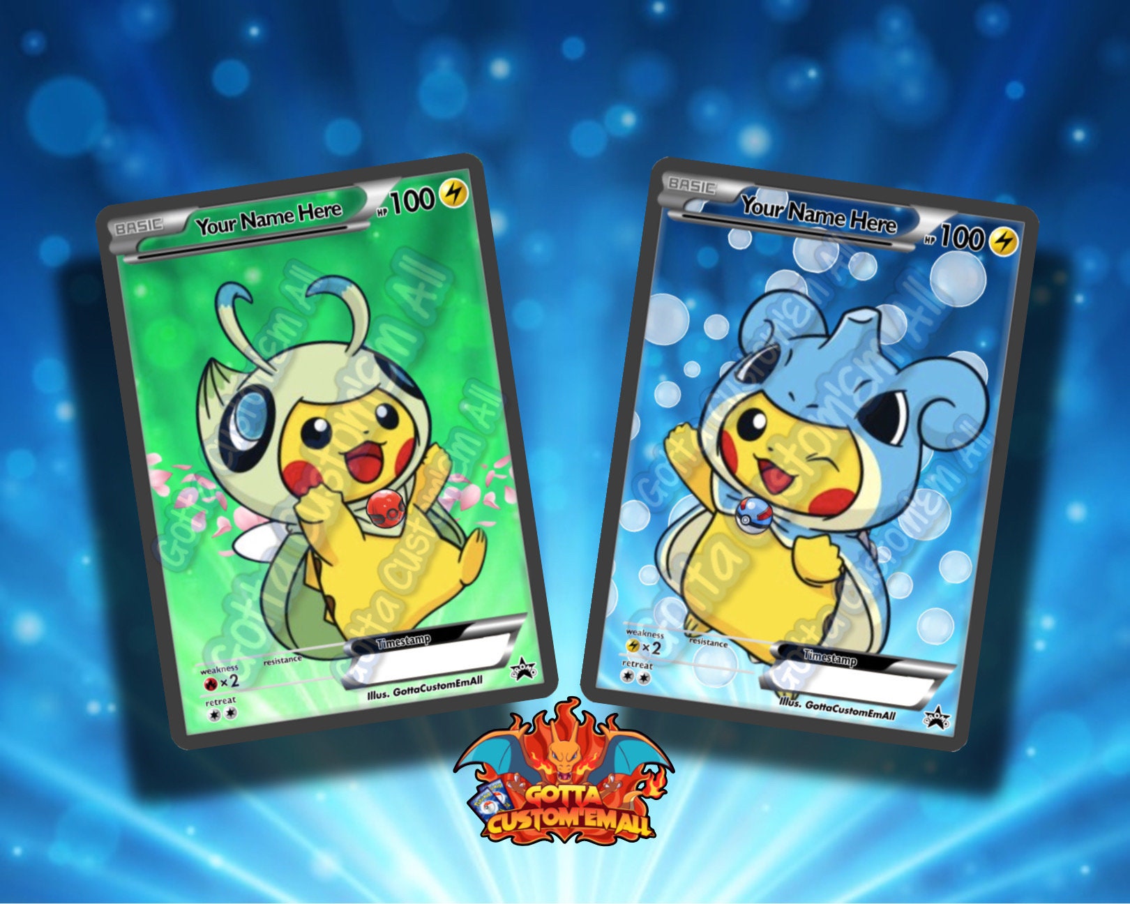 X1 Custom Pokémon Timestamp Card - Etsy