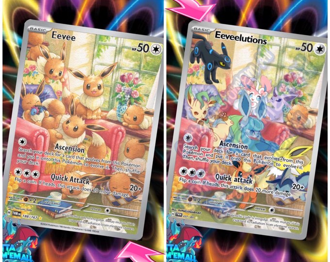 Custom Pokémon Lenticular Card – Eevee to Eeveelution | Twilight ...