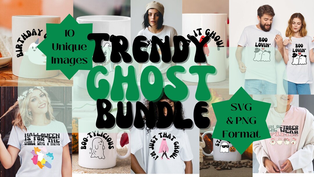 Ghost Svg Bundle, Halloween Svg, Boo Svg Bundle, Stay Spooky, Spooky ...