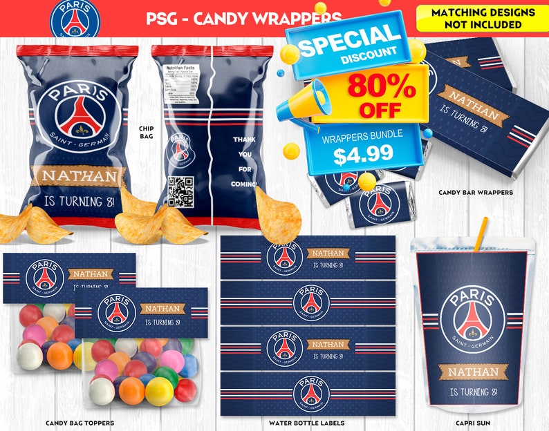 Psg Invitation Paris Saint Germain Messi Mbappe Cristiano Ronaldo Cr7 ...