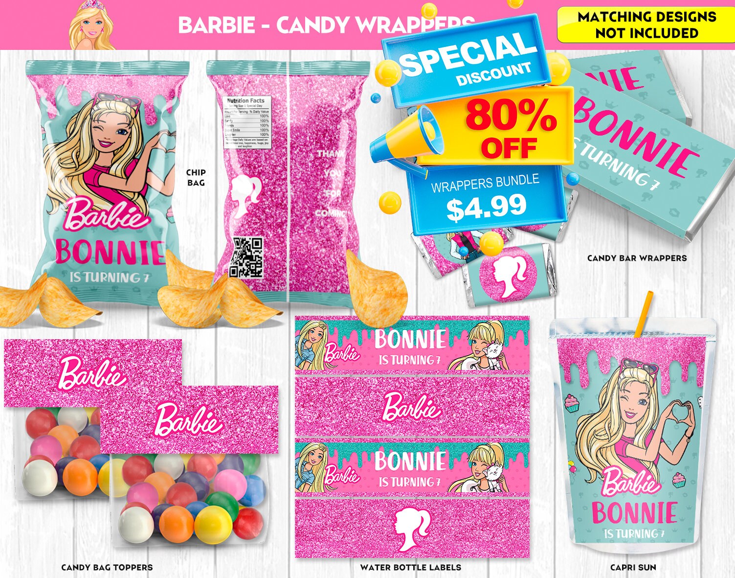 Doll Party Decorations Doll Bundle Doll Decoration Hot Pink Fashion ...