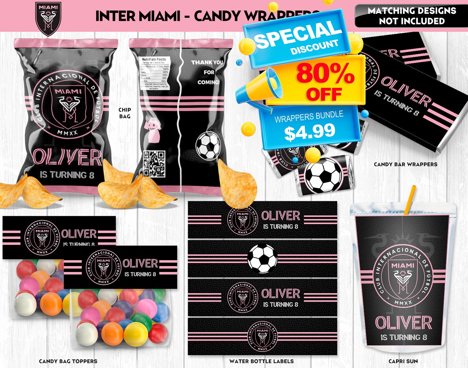 Miami Party Decorations Miami Bundle Miami Decoration Messi Soccer ...