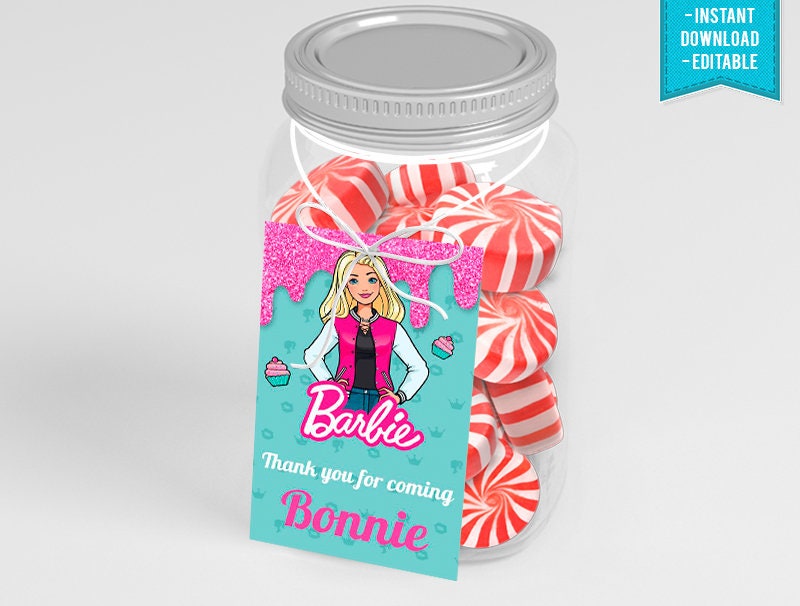 Doll Thank You Tags Doll Party Doll Decoration Hot Pink Fashion Doll ...