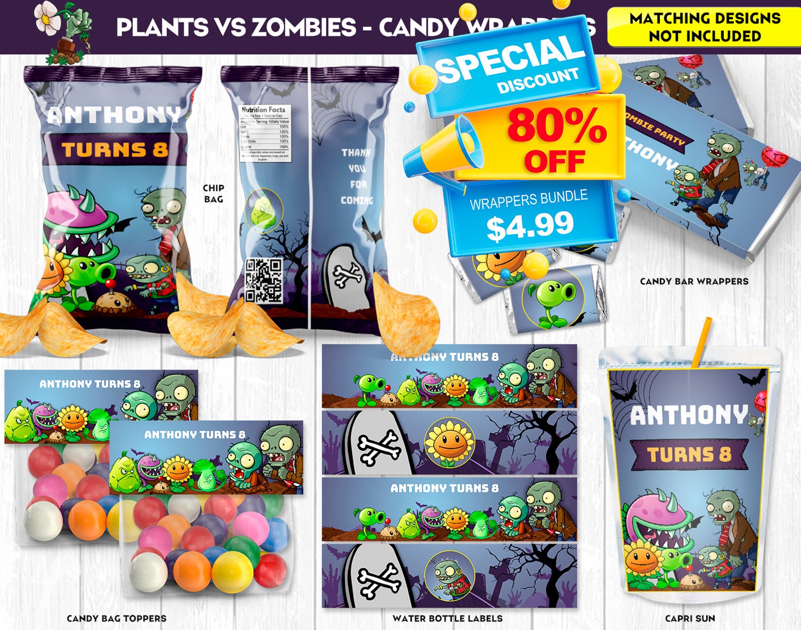 Game Toppers Game Birthday Video Game Gamer INSTANT DOWNLOAD Editable ...