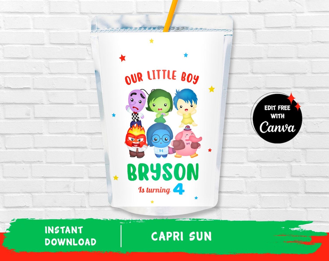 Inside Out Capri Sun Inside Out Juice Label Inside Out Decoration Kids ...