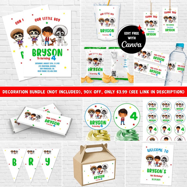 Coco Chip Bag Coco Potato Chips Coco Favor Coco Birthday Boy Birthday ...