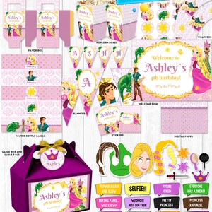 Tangled Wrappers Tangled Bundle Party Package Tangled Birthday Rapunzel ...