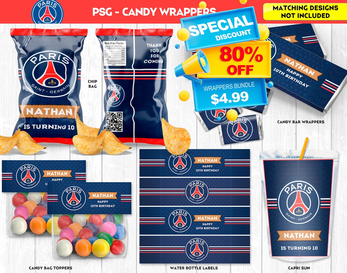 Psg Invitation Paris Saint Germain Messi Mbappe Cristiano Ronaldo Cr7 ...