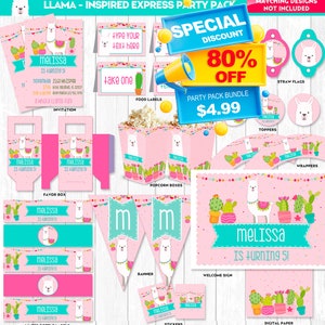 Llama Chip Bag Llama Bundle Party Package A Whole Llama Fun Cactus ...