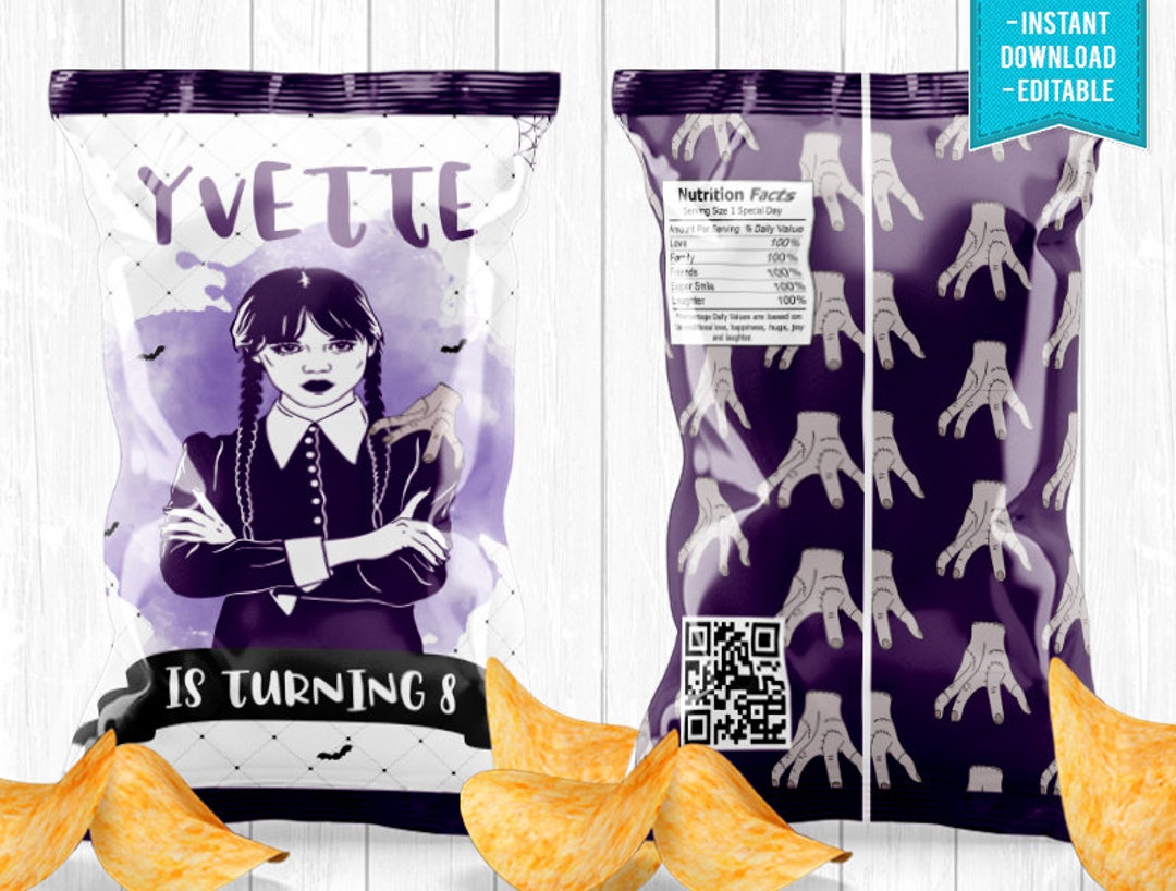 Witch Chip Bag Witch Birthday Witch Decoration Witch Party INSTANT ...