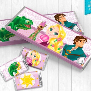 Tangled Bar Wrapper Tangled Bundle Party Package Tangled Birthday ...