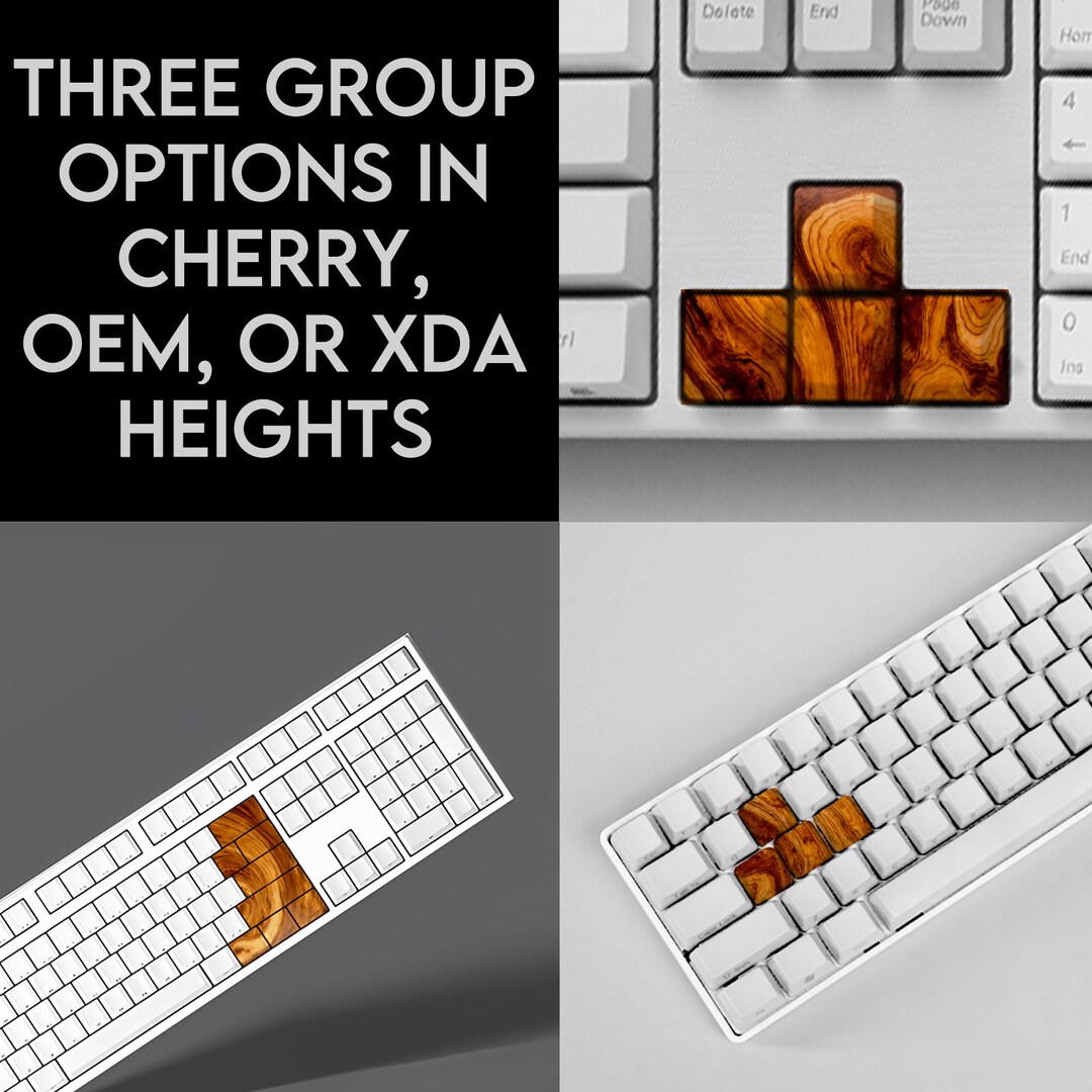 Keycaps Artisan Burlwood Inspired PBT Key Caps Set Cool, Aesthetic ...