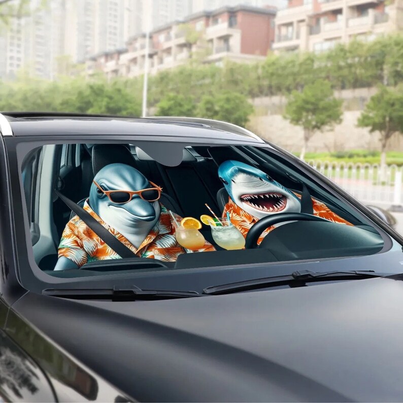 Funny Sun Shade Gift for Dad Car Things Car Accessories Sunshade ...