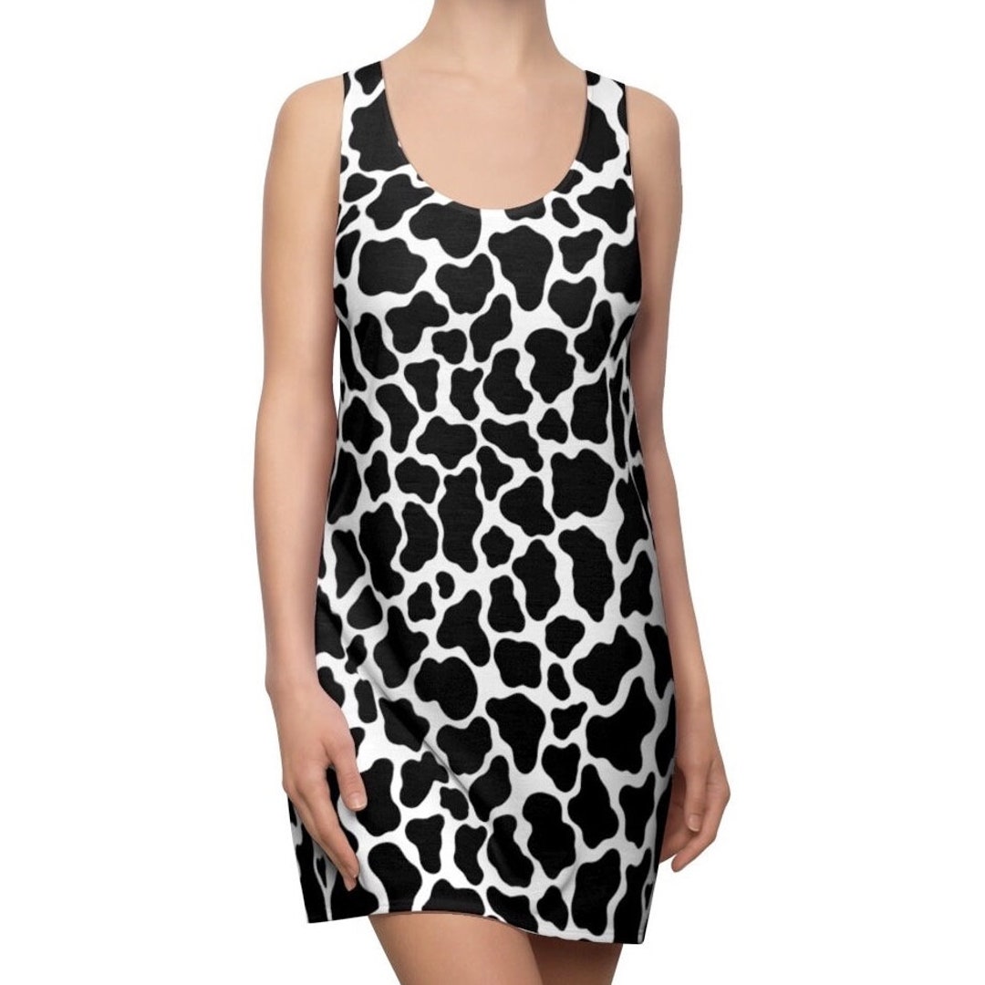 Dress Racerback With Cow Print, Womens Ladies Dress, Gift for Moms ...