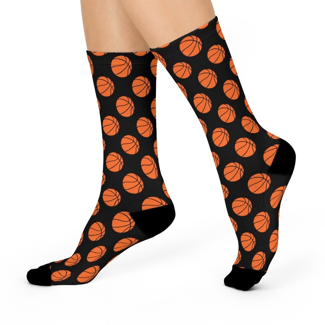 Socks With Fun Basketball or Soccer Ball Design on Several Colors ...