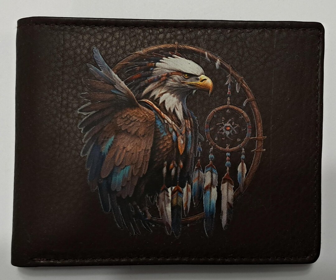 Leather Wallet South Western Eagle - Etsy