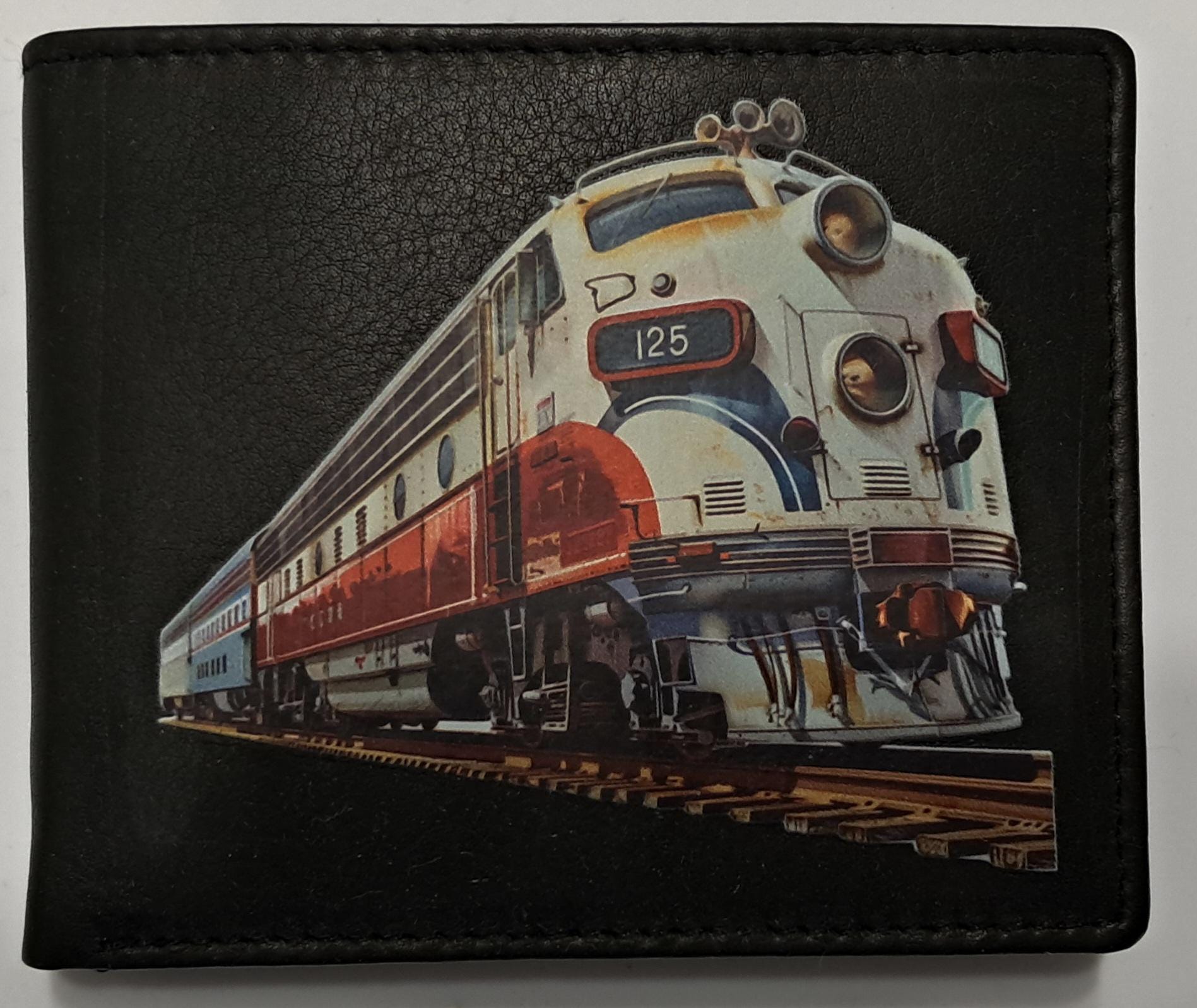 Leather Wallet Train Diesel Locomotive - Etsy