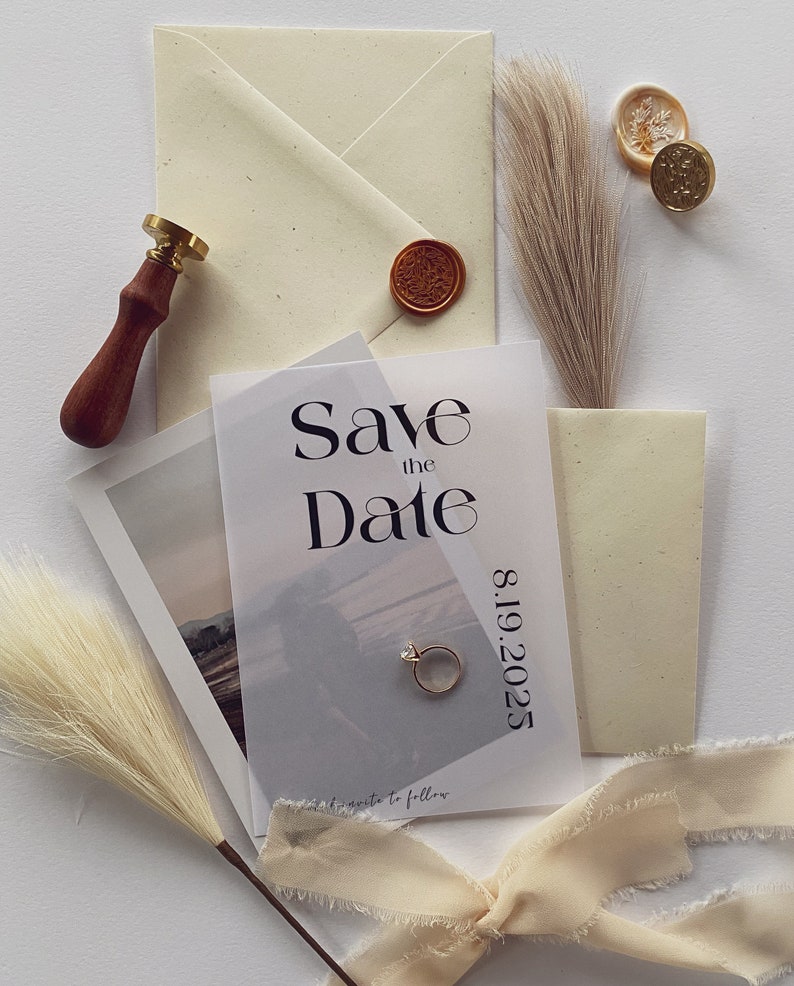 Vellum Overlay Save The Date