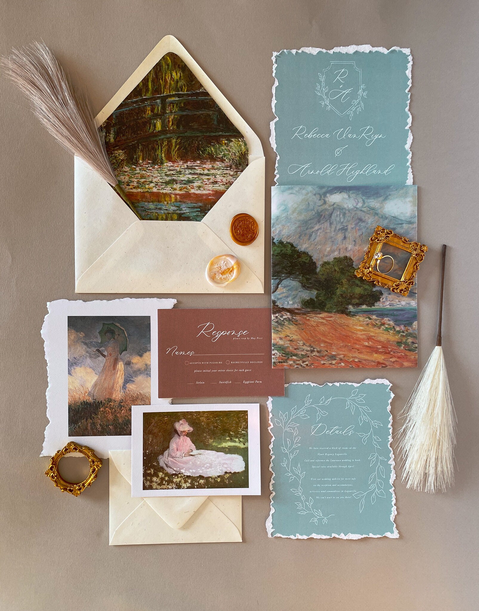 Classical Vintage Wedding Invitation Suite - Etsy