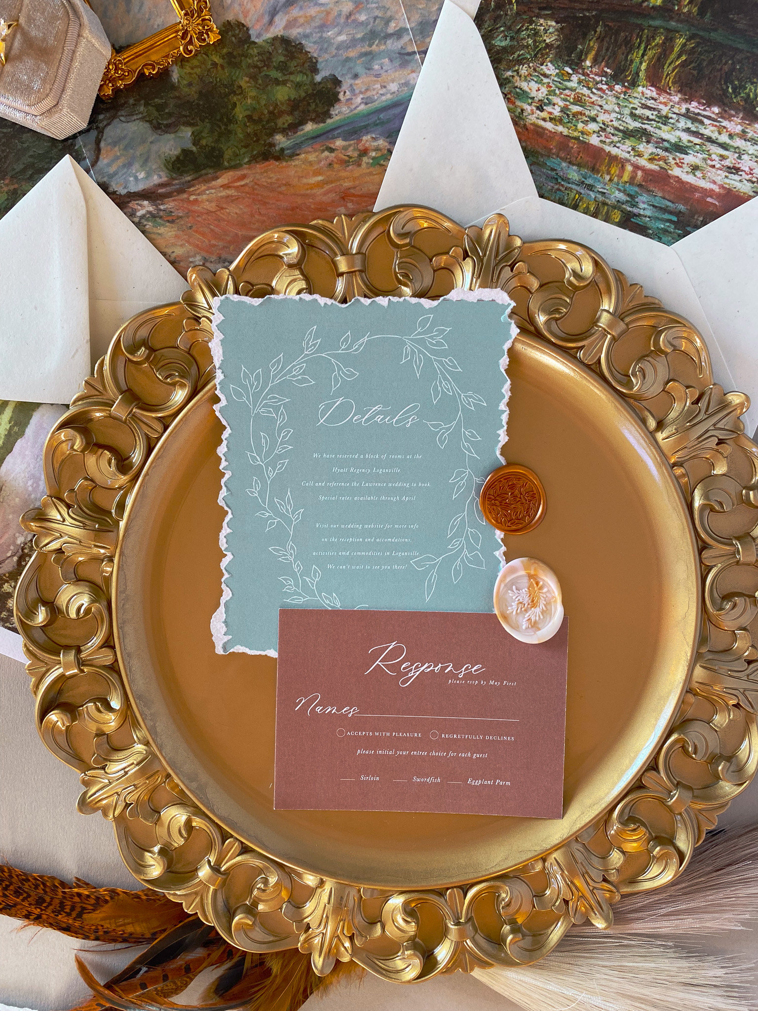 Classical Vintage Wedding Invitation Suite - Etsy