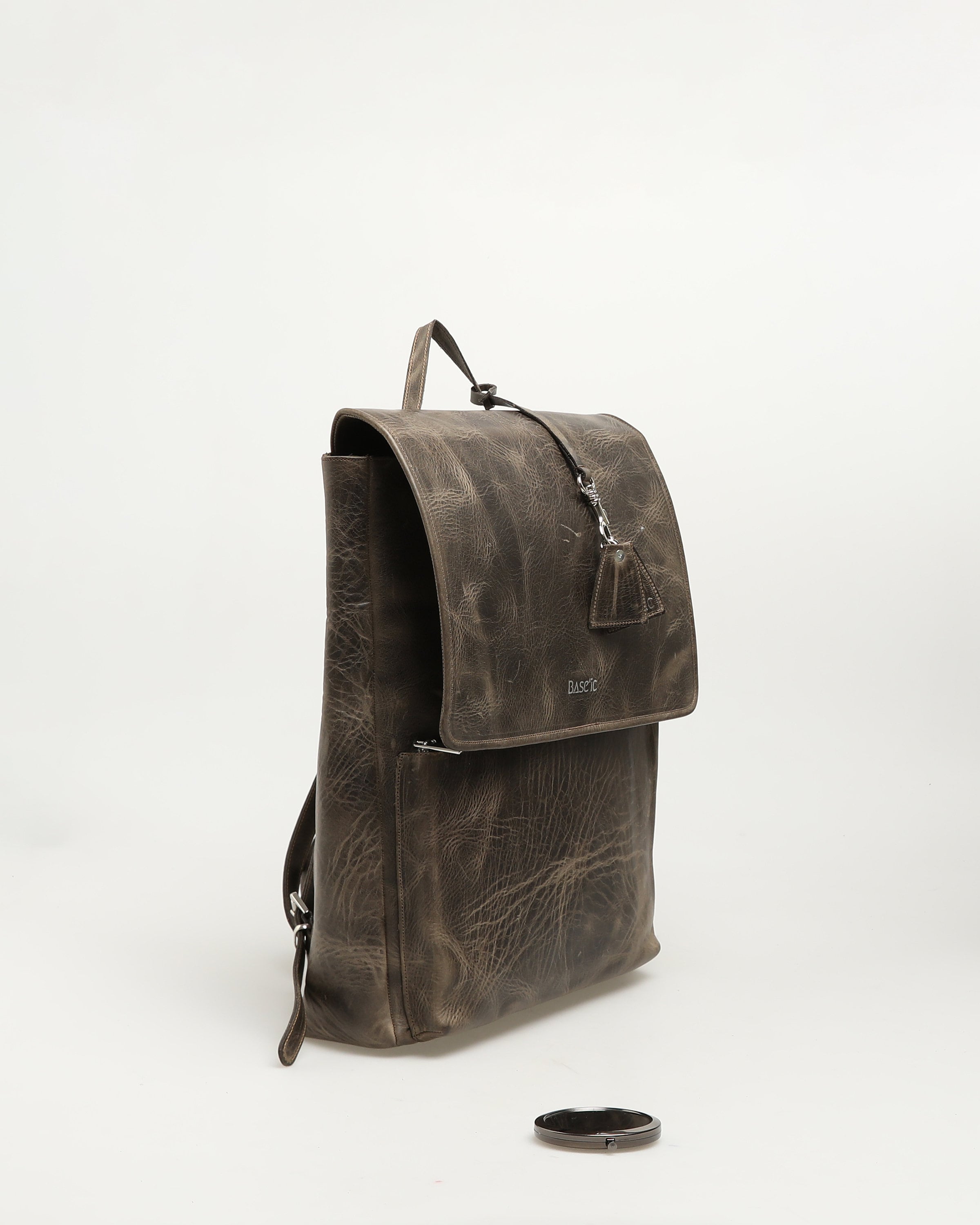 Worn Leather Backpack With Laptop Compartment - Cortecia - Etsy
