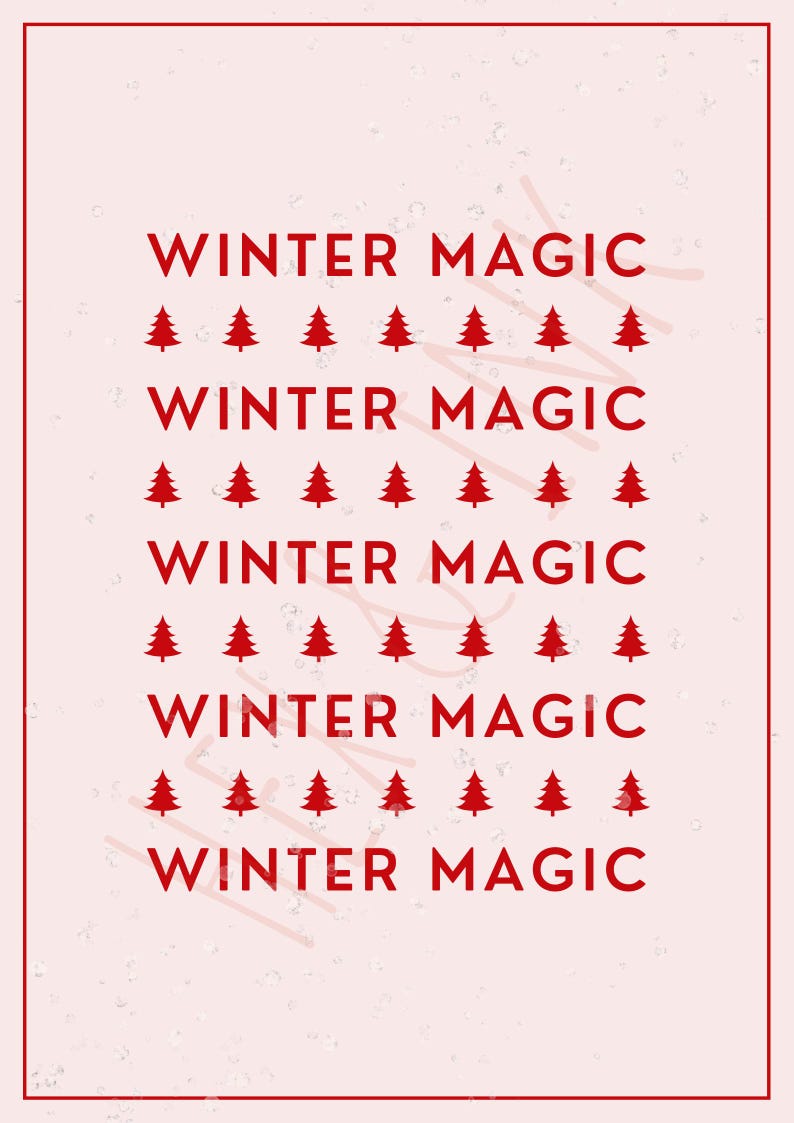 Minimalist Christmas Quote Poster | Simple Holiday Wall Art | Modern ...