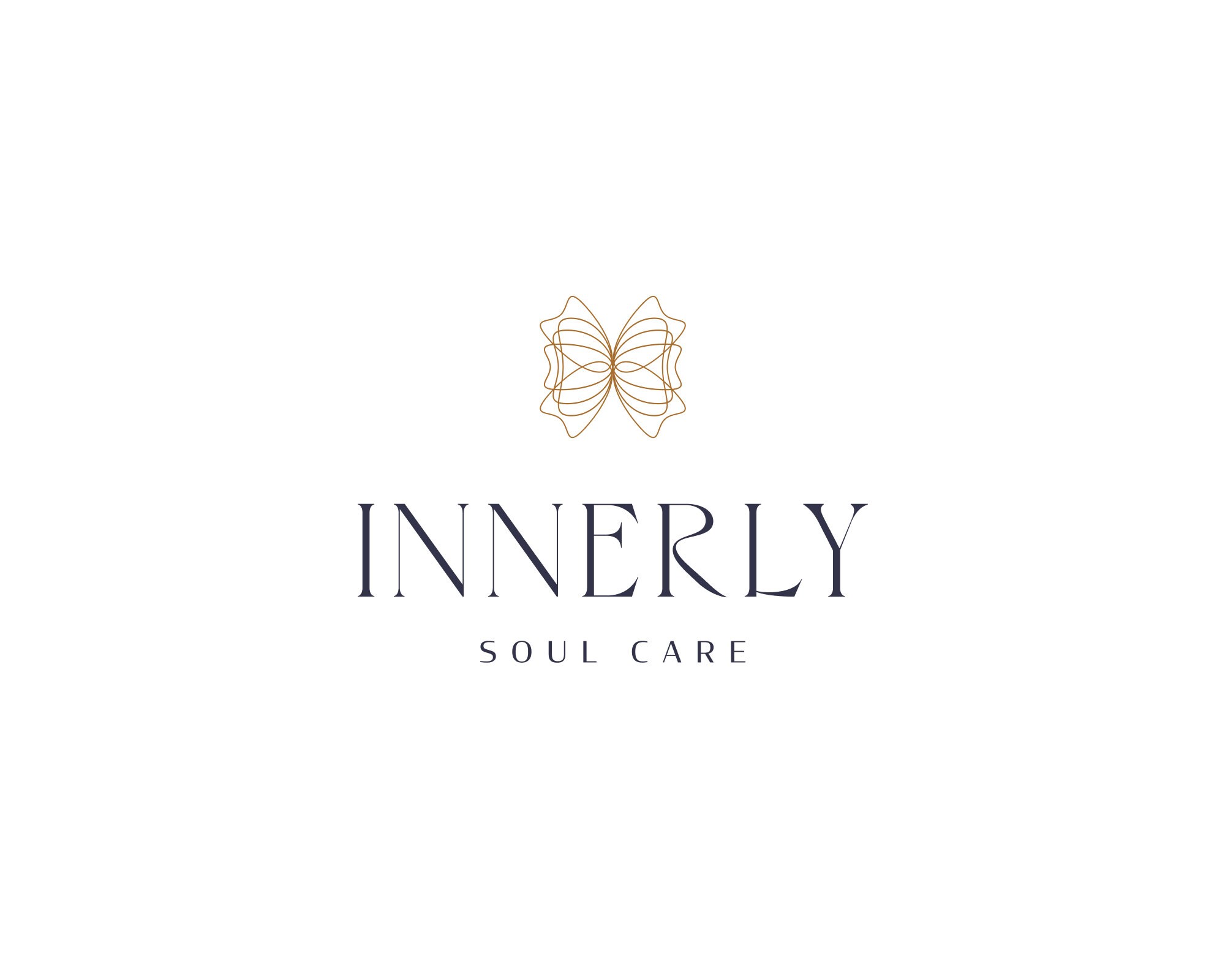 Pre-made Line Art Butterfly Logo. Psyche Logo. Therapist Logo ...