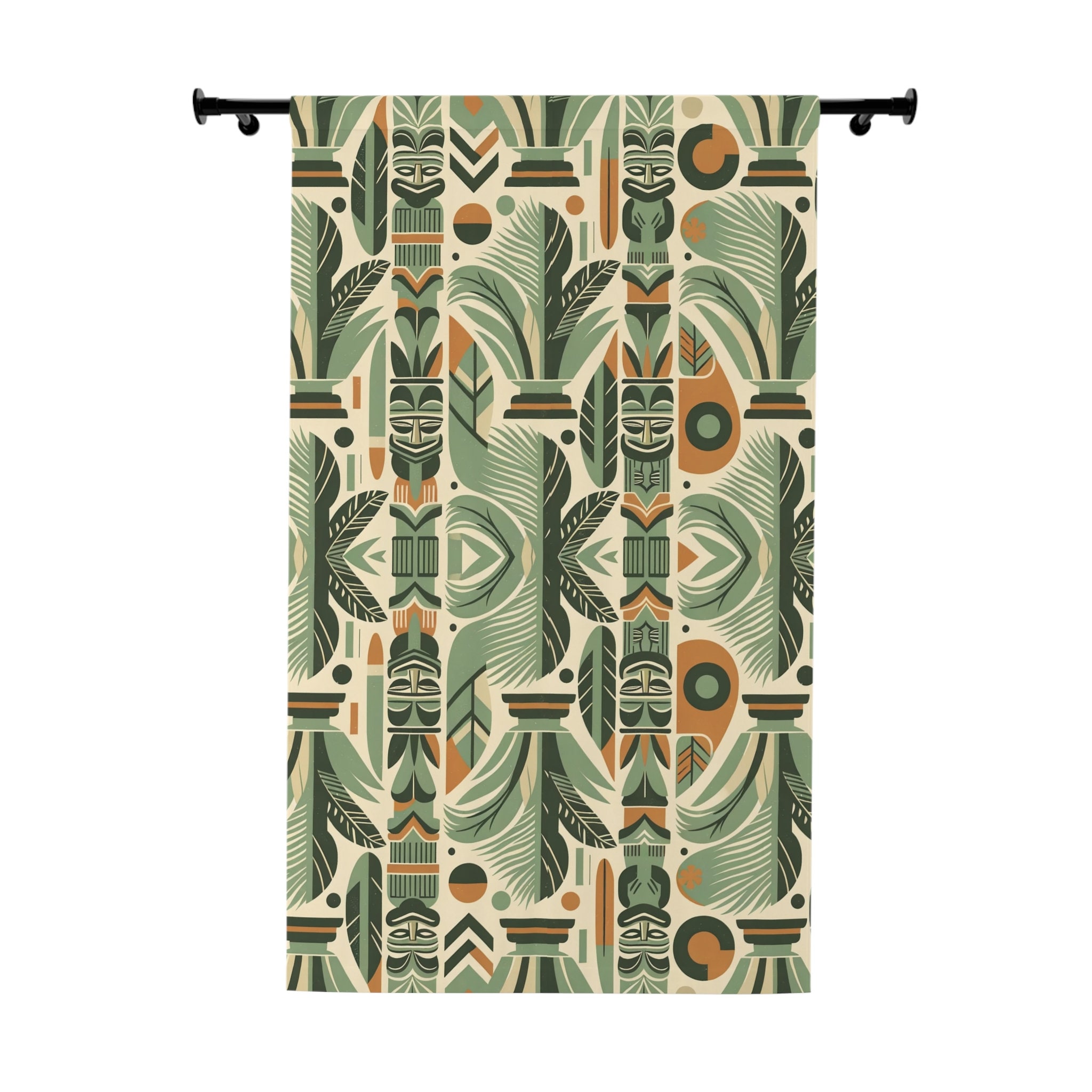 Mid Century Modern 50s Style Tiki Idols, Polynesian Home Decor, Green ...