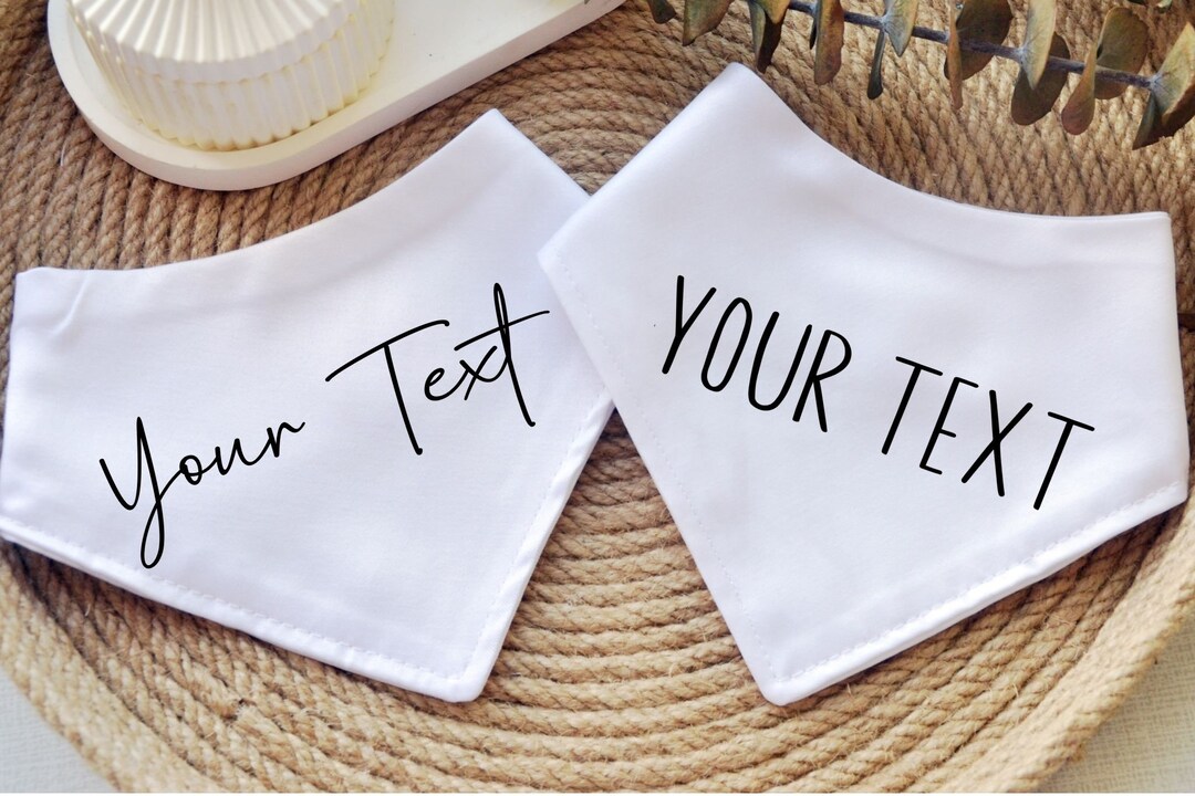 Personalized Custom Dog Bandana With Individualized Text, Logos, and ...