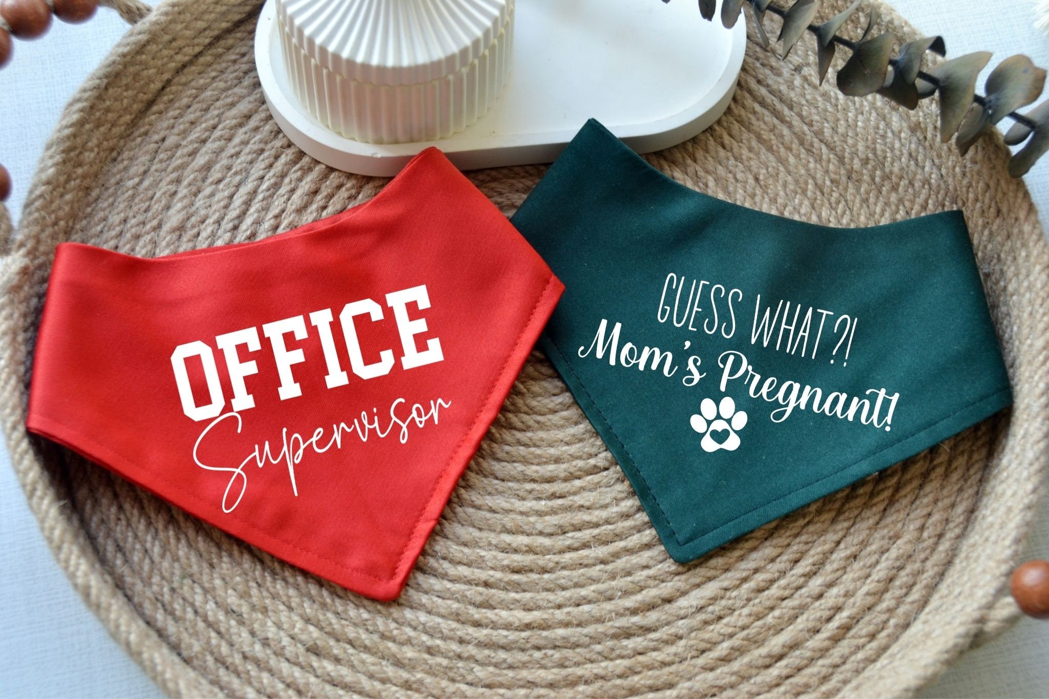 Personalized Custom Dog Bandana With Individualized Text, Logos, and Graphics, Custom Dog ...